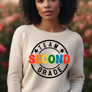 Team Second Grade Svg, 2nd Grade Squad Svg, First Day of School Svg ...