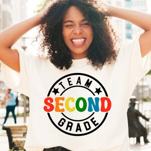 Team Second Grade Svg, 2nd Grade Squad Svg, First Day of School Svg ...