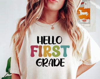 Hello First Grade Svg, First Grade Svg, Back to School Svg, 1st Grade ...