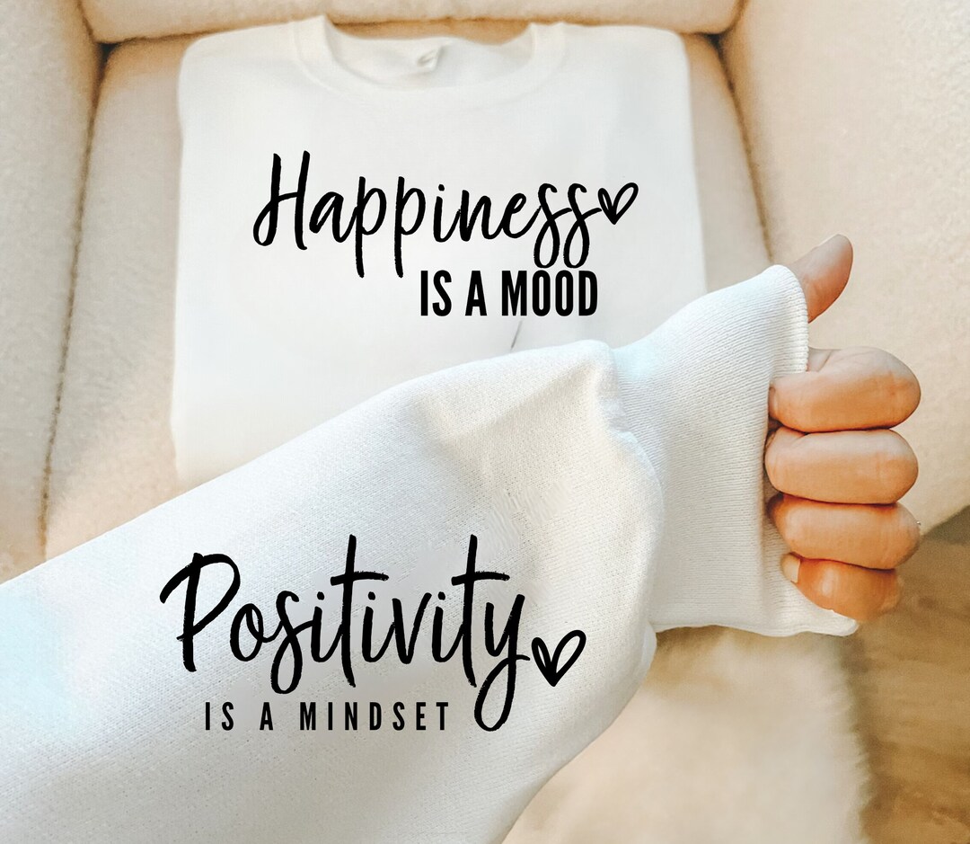 Happiness is a Mood SVG PNG, Boho Motivational Sleeve Shirt Design Svg ...