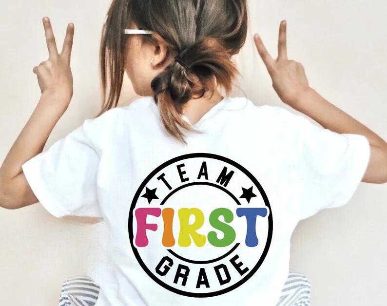 Team First Grade Svg 1st Grade Squad Svg First Day of School - Etsy