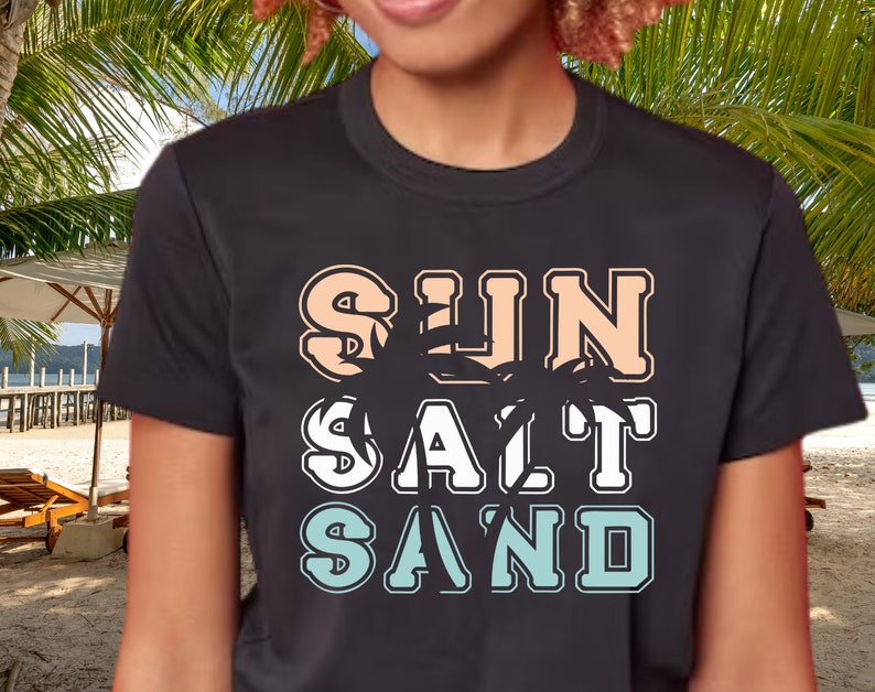 Soleil sel sable svg svg dété plage svg vacances svg - Etsy Canada