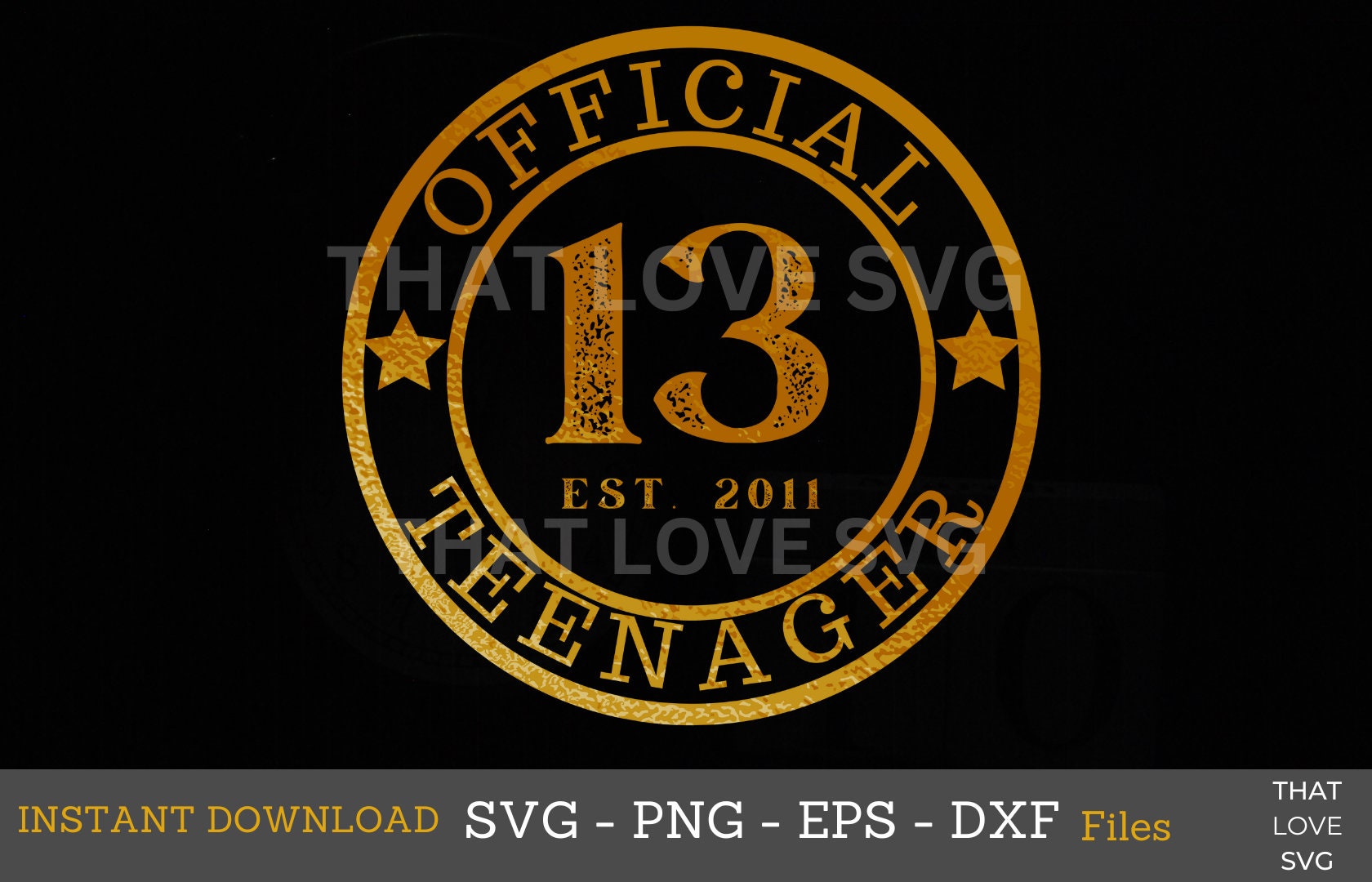 13 Official Teenager Svg, 13th Birthday Girl Svg, Official Teenager ...