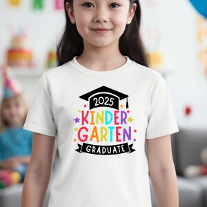 Kindergarten Graduate 2025 SVG: Graduation Shirt Design (digital ...