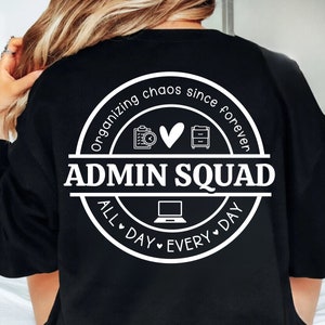 Admin Squad SVG PNG, Office Squad Svg, Teacher Svg, Secretary Svg ...