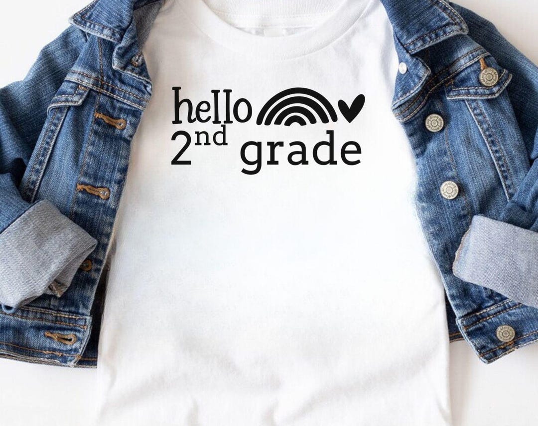 Hello Second Grade Svg, 2nd Grade Squad Svg, First Day of School Svg ...
