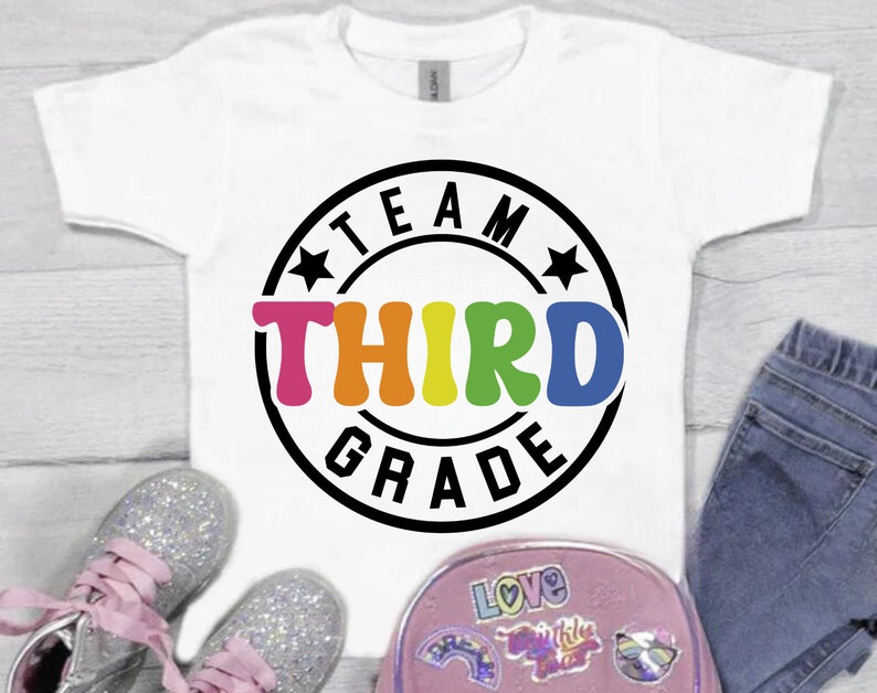 Team Third Grade Svg 3rd Grade Squad Svg First Day of School - Etsy