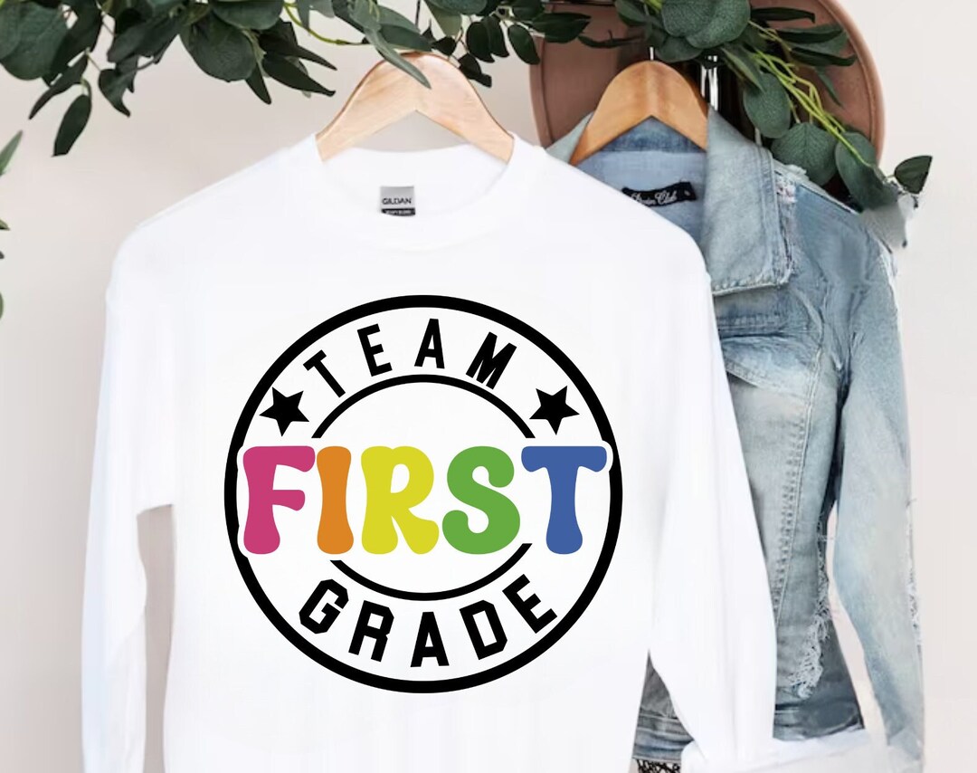 Team First Grade Svg, 1st Grade Squad Svg, First Day of School Svg ...