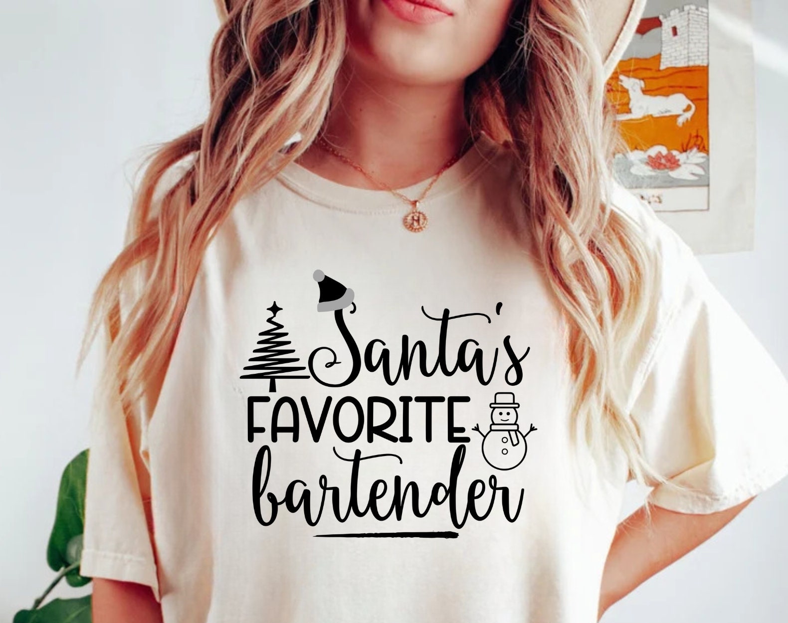 Santa's Favorite Bartender SVG PNG, Christmas Shirt Svg, Beer Svg ...