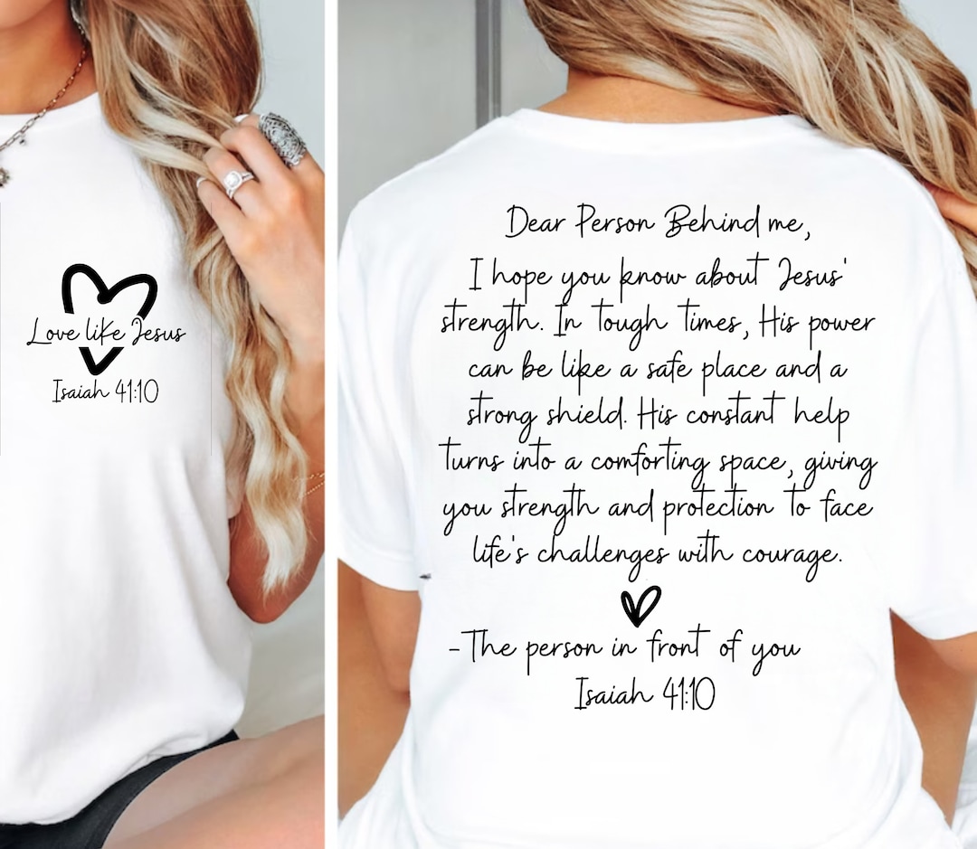 Dear Person Behind Me Svg Svg, Love Like Jesus Svg, Inspirational Svg ...