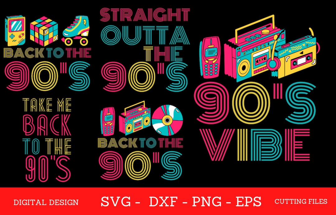 Take Me Back to the 90s Png90's Party Costumedigital - Etsy