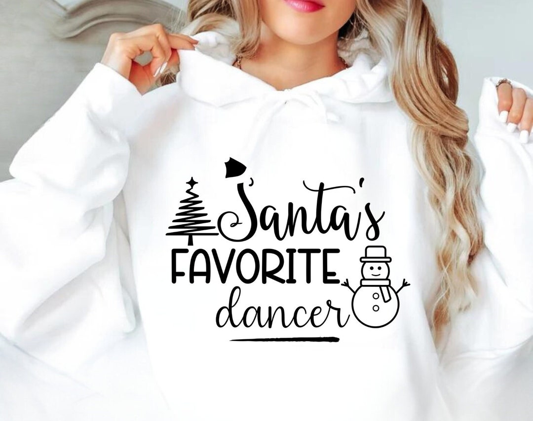 Santa's Favorite Dancer SVG PNG: Christmas Shirt Design (digital ...