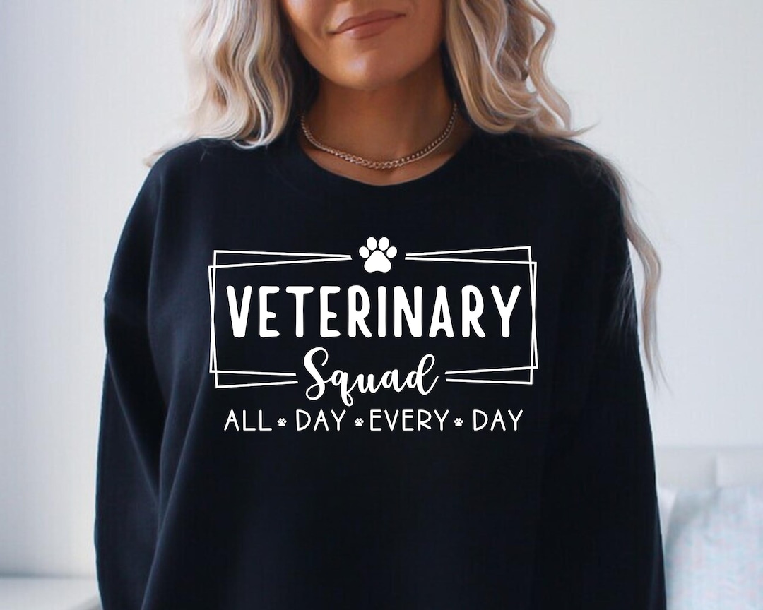 Veterinary Squad SVG PNG, Vet Tech Gift, Paw Print, Stethoscope ...