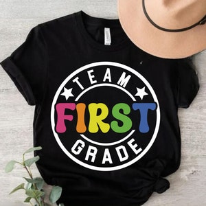 Team First Grade Svg, 1st Grade Squad Svg, First Day of School Svg ...
