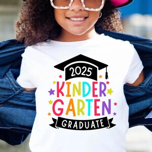 Kindergarten Graduate 2025 SVG: Graduation Shirt Design (digital ...