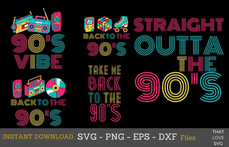 90s Party Costume PNG Clipart Bundle (digital Download) - Etsy Canada