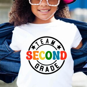 Team Second Grade Svg, 2nd Grade Squad Svg, First Day of School Svg ...