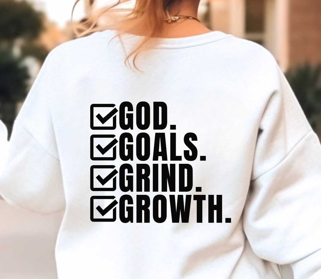 God Goals Grind Growth Svg, Christian Svg, Religious Svg, Entrepreneur ...