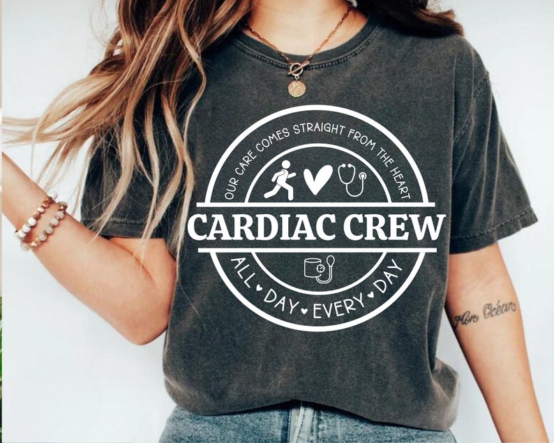 Cardiac Crew SVG PNG, Heart Nurse Doctor Design (digital Download) - Etsy