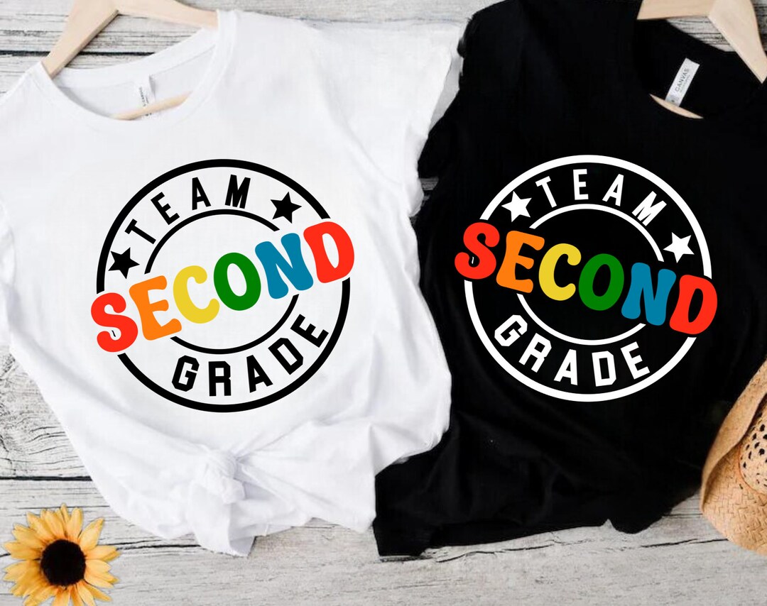 Team Second Grade Svg, 2nd Grade Squad Svg, First Day of School Svg ...