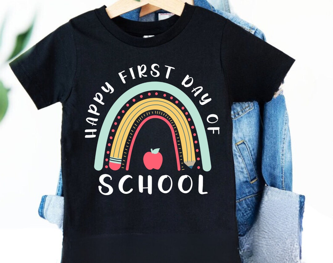 Happy First Day of School Svg, Back to School Svg, Teacher First Day ...