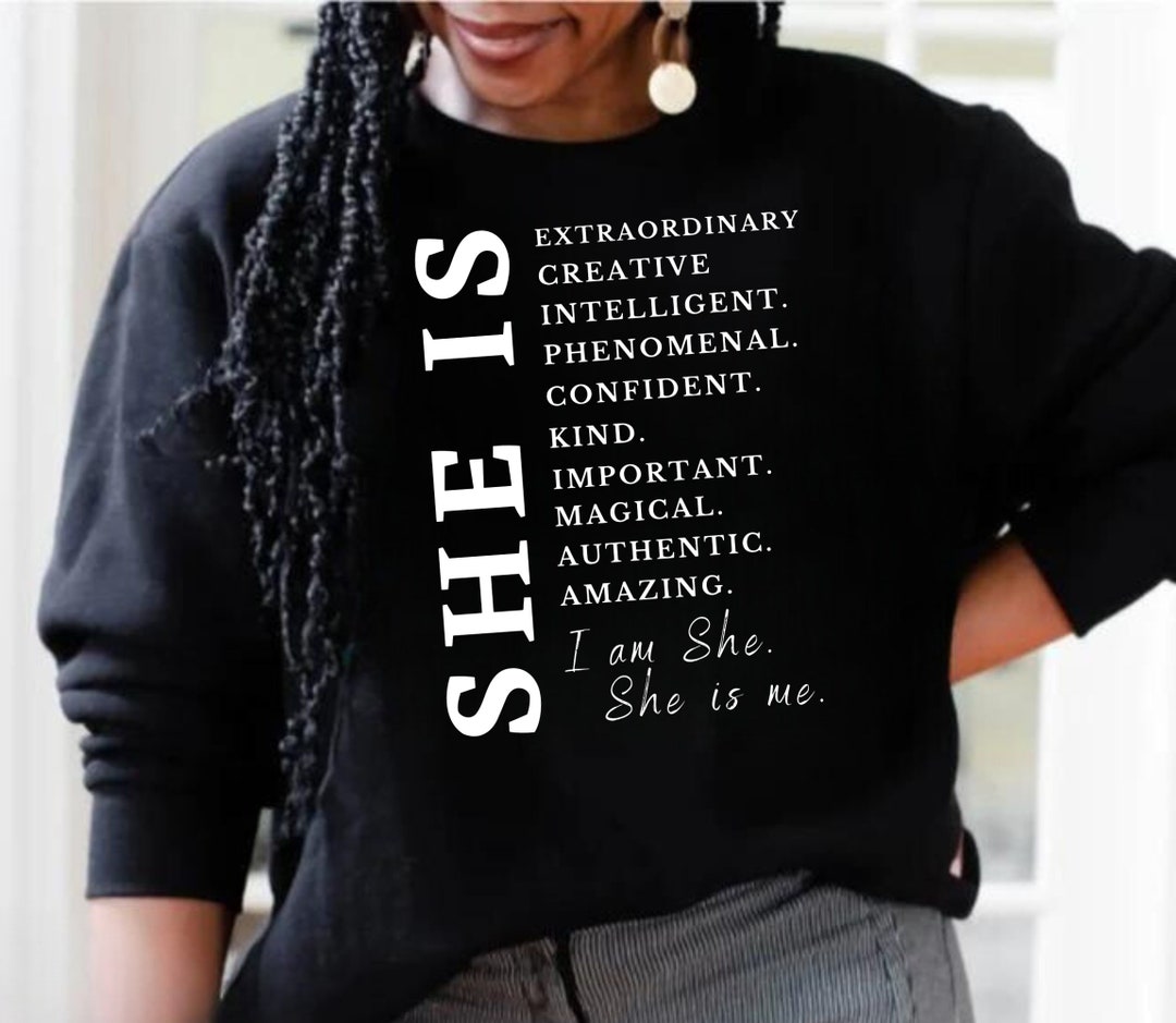 Woman Affirmation Svg She is Svg I Am She Svg She is Me - Etsy