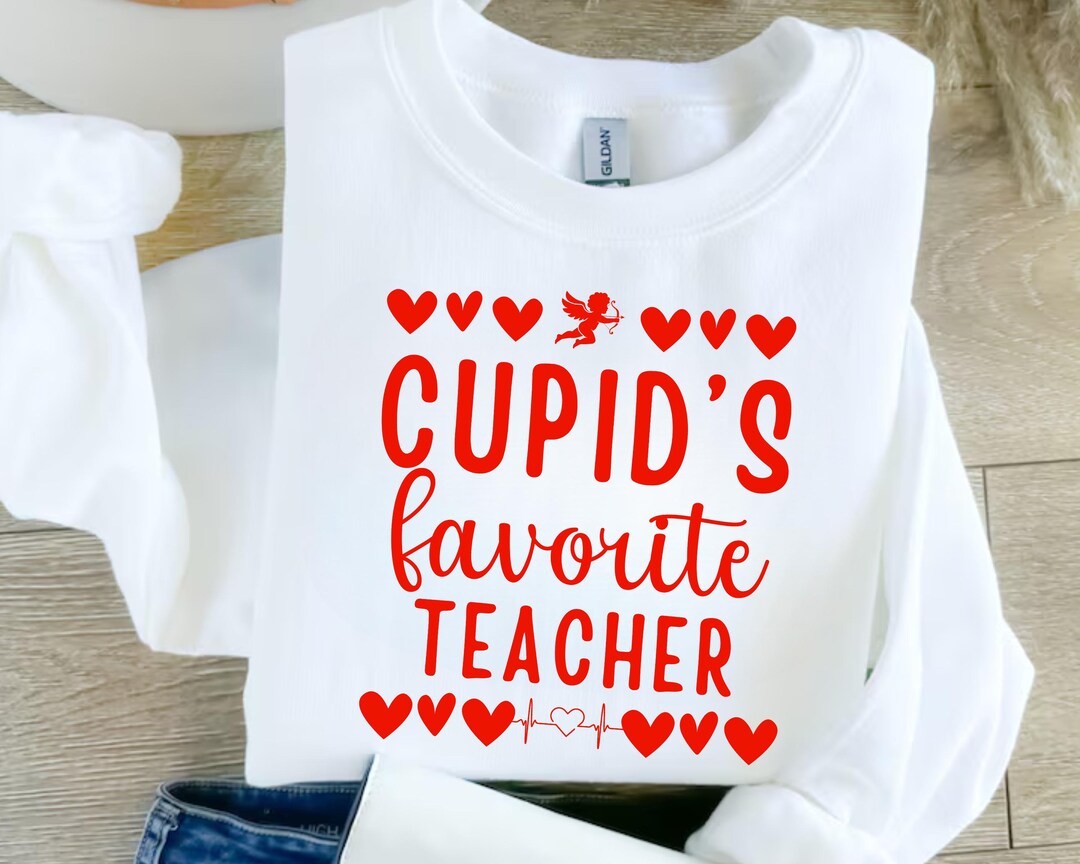 Cupid's Favorite Teacher SVG PNG, Valentine's Day Svg, Cricut, Teacher ...
