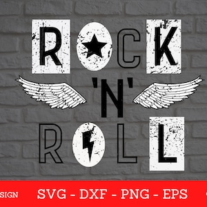 Rock N Roll Svg Png, Heavy Metal Svg,heavy Metal Clipart,rock N Roll ...
