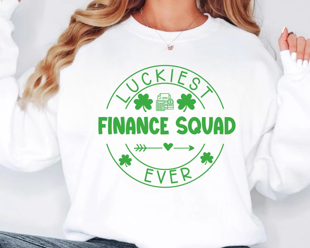 Luckiest Finance Squad SVG, Funny Accountant Team Design (digital ...