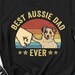 Father's Day Australian Shepherd Dad T-shirt, Best Aussie Dad Ever ...
