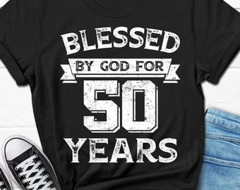 50th Blessed Birthday Shirt - Etsy