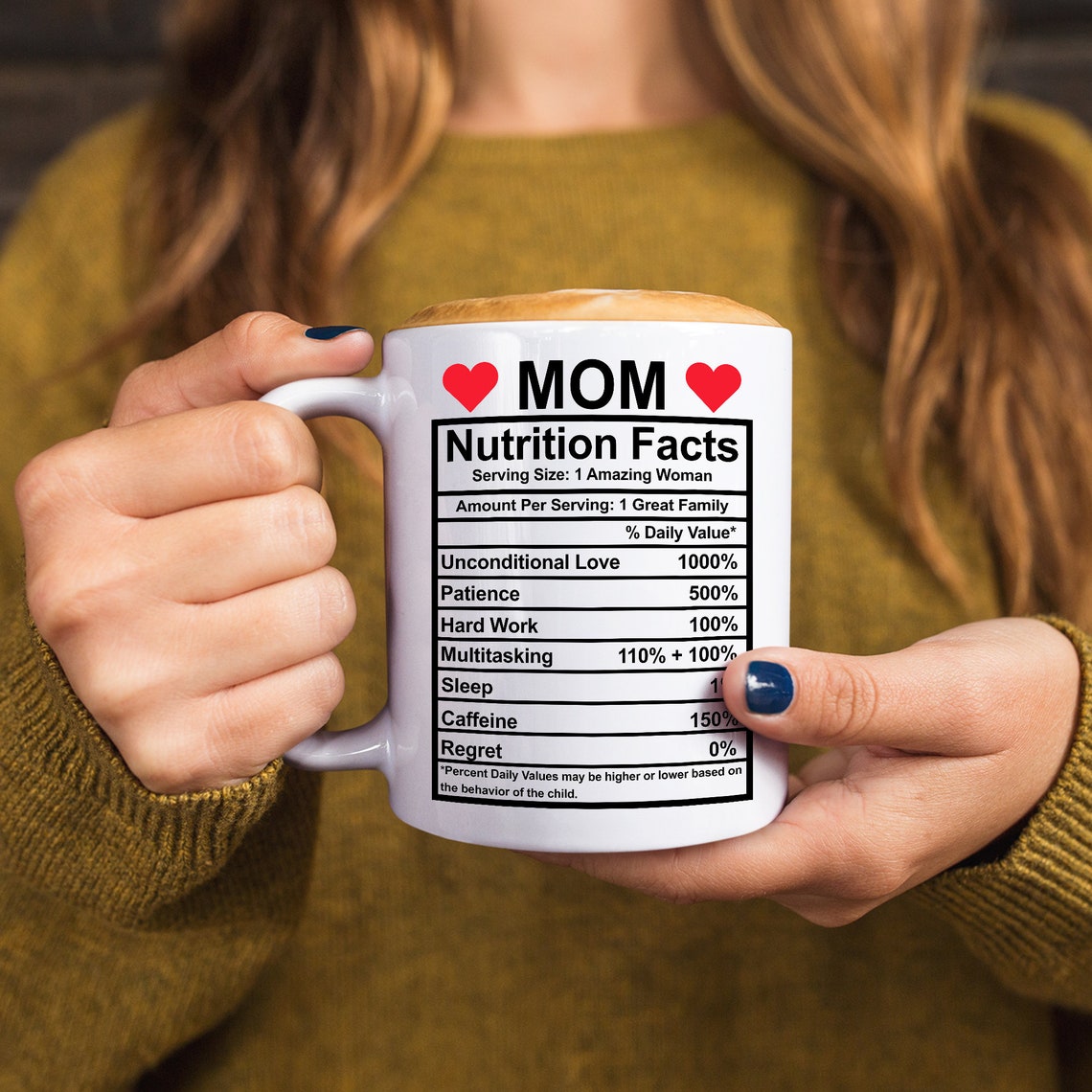 Mom Nutrition Facts Mug Mothers Day Gift Mom Ceramic Coffee | Etsy