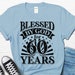 Blessed by God for 60 Years Gift, 60th Birthday Christian Shirt, 60 ...