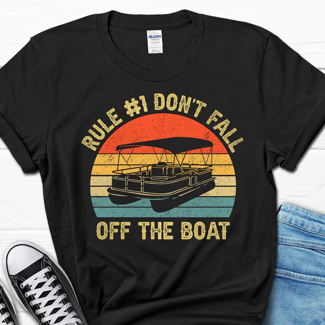 Boating Papa Gifts for Men, Pontoon Owner Husband T-shirt for Him ...