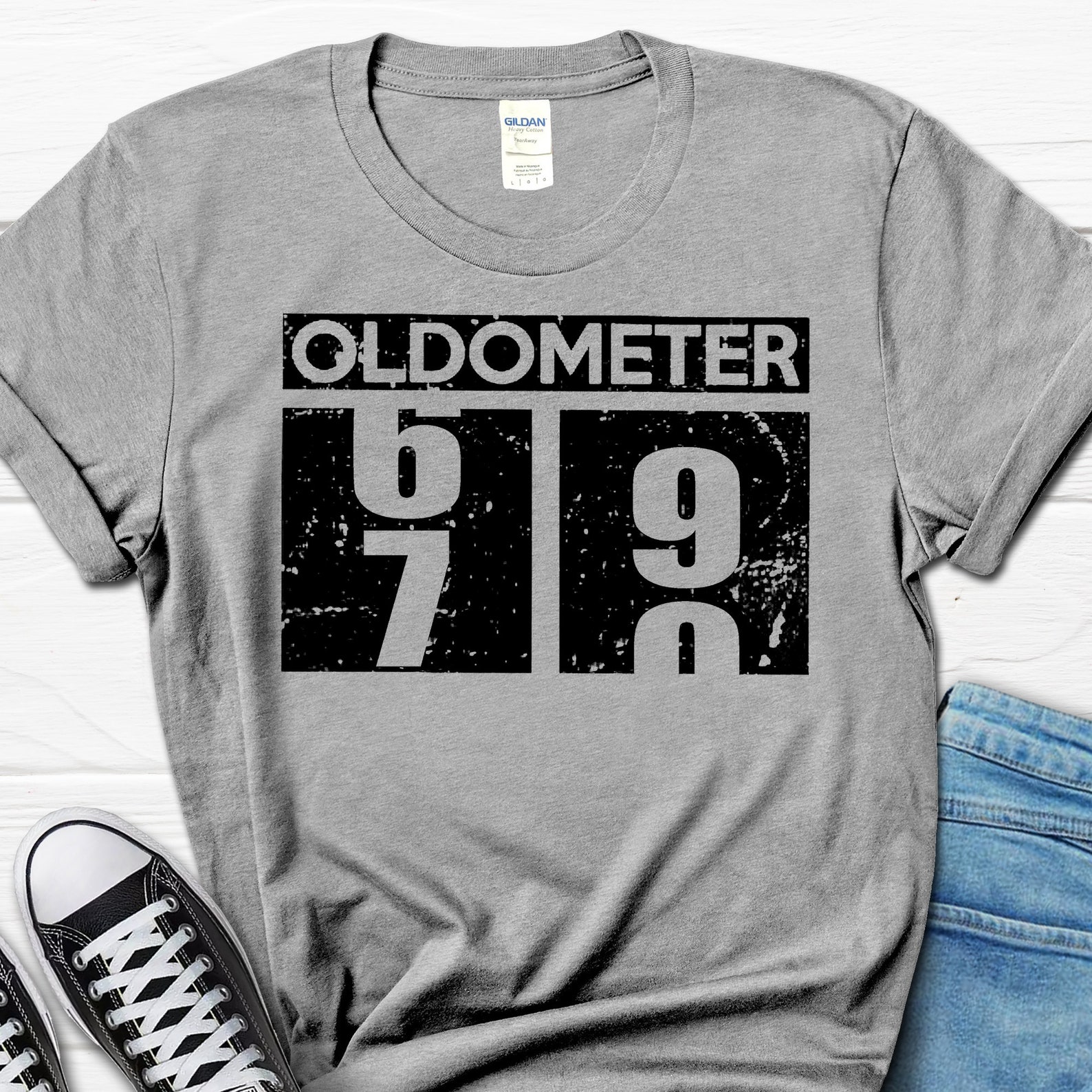70th Birthday Gift T-shirt for Men Dad Husband Oldometer 70 - Etsy