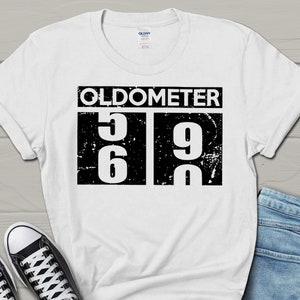 60th Birthday Gift for Men, 60th Birthday Men's Shirt, Oldometer 60 T ...