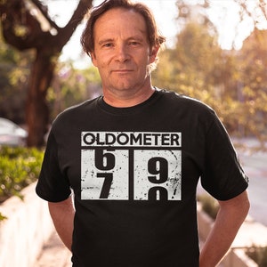 70th Birthday Gift T-shirt for Men Dad Husband Oldometer 70 - Etsy