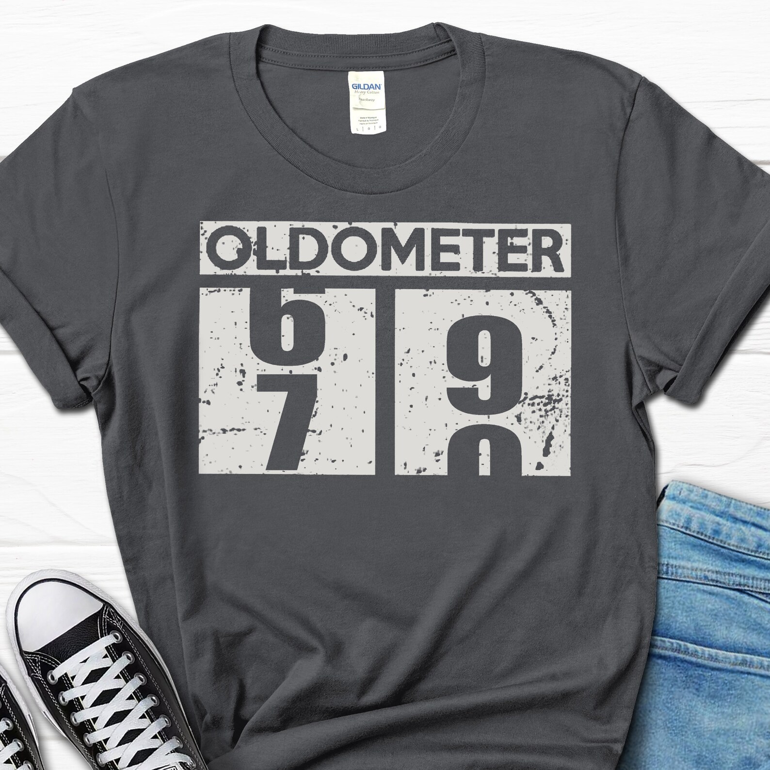 70th Birthday Gift T-shirt for Men Dad Husband Oldometer 70 - Etsy