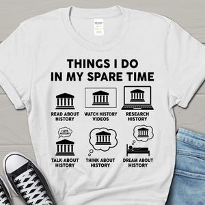 History Shirt for Men, Husband Historian T-shirt for Him, History ...