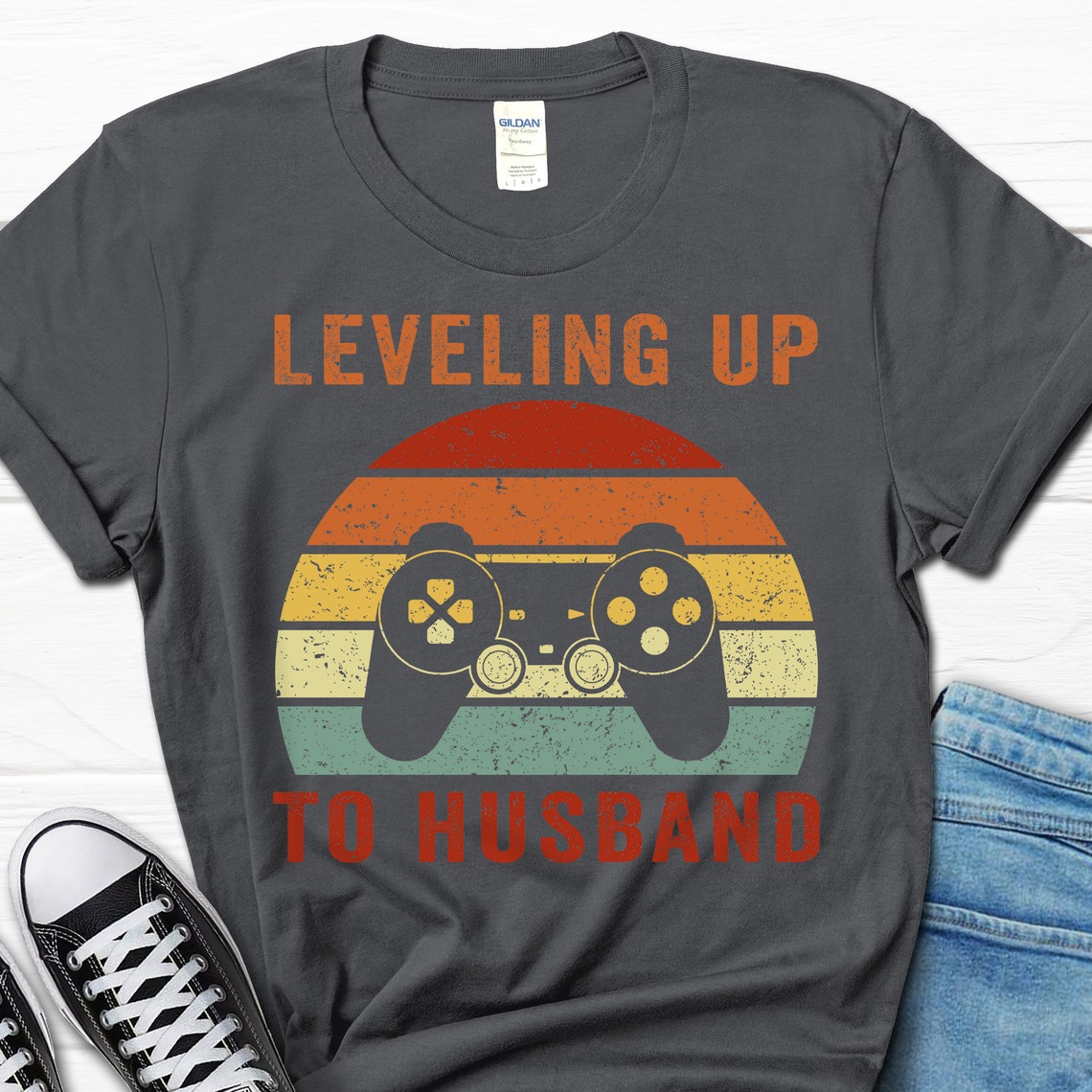 Leveling up to Husband Gift Groom Gaming Shirt Fiancé Video - Etsy