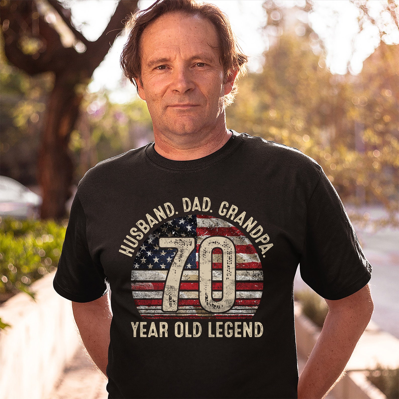 70th Birthday Men's Gift, 70 Year Old Legend Shirt for Him, 70 Year ...