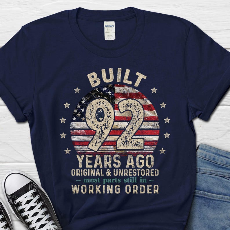 Built 92 Years Ago Shirt for Men, Vintage 1934 Men's Gift, 92nd ...