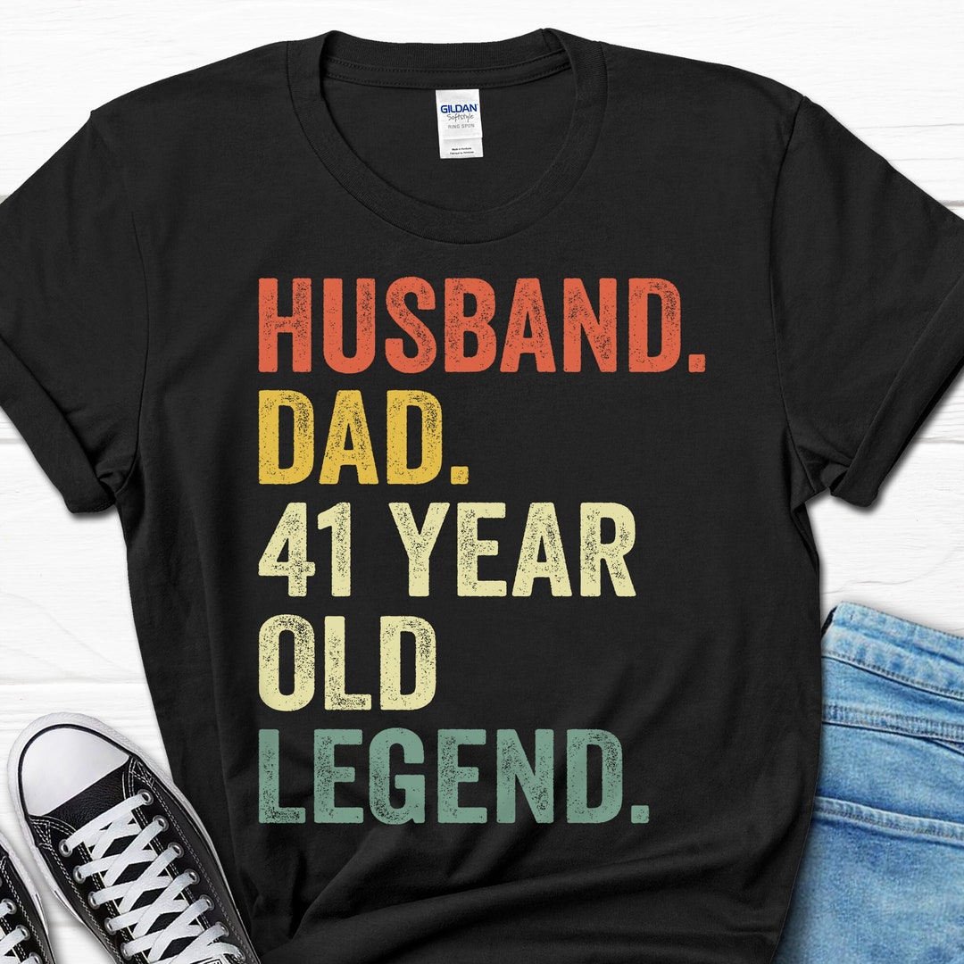 41st Birthday Gift for Men, Husband Dad 41 Year Old Legend Shirt, 41st ...