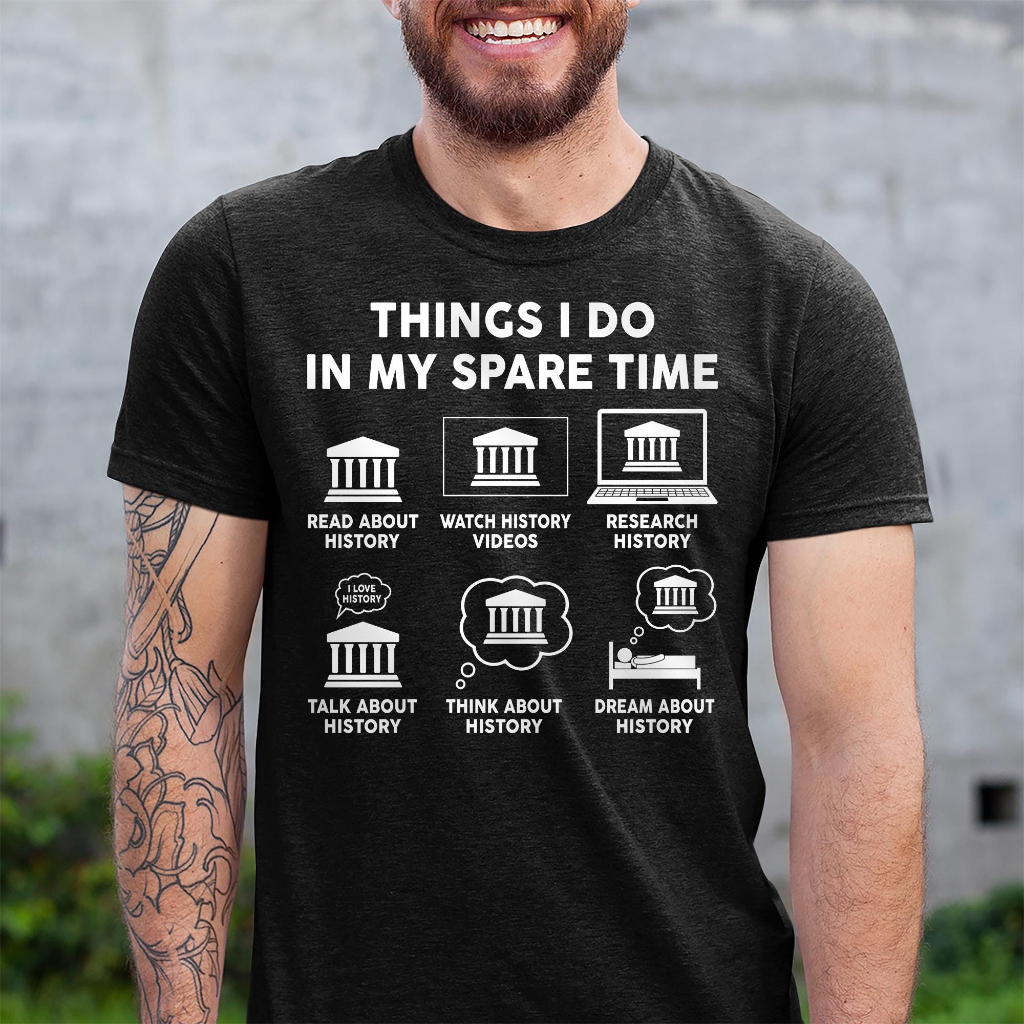 History Shirt for Men, Husband Historian T-shirt for Him, History ...