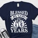 Blessed by God for 60 Years Gift, 60th Birthday Christian Shirt, 60 ...