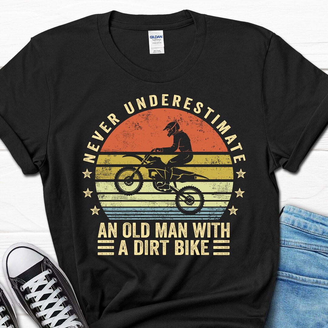 Racing Grandpa Tee for Men, Husband Dirt Bike Gift, Motorcycle Dad Men ...