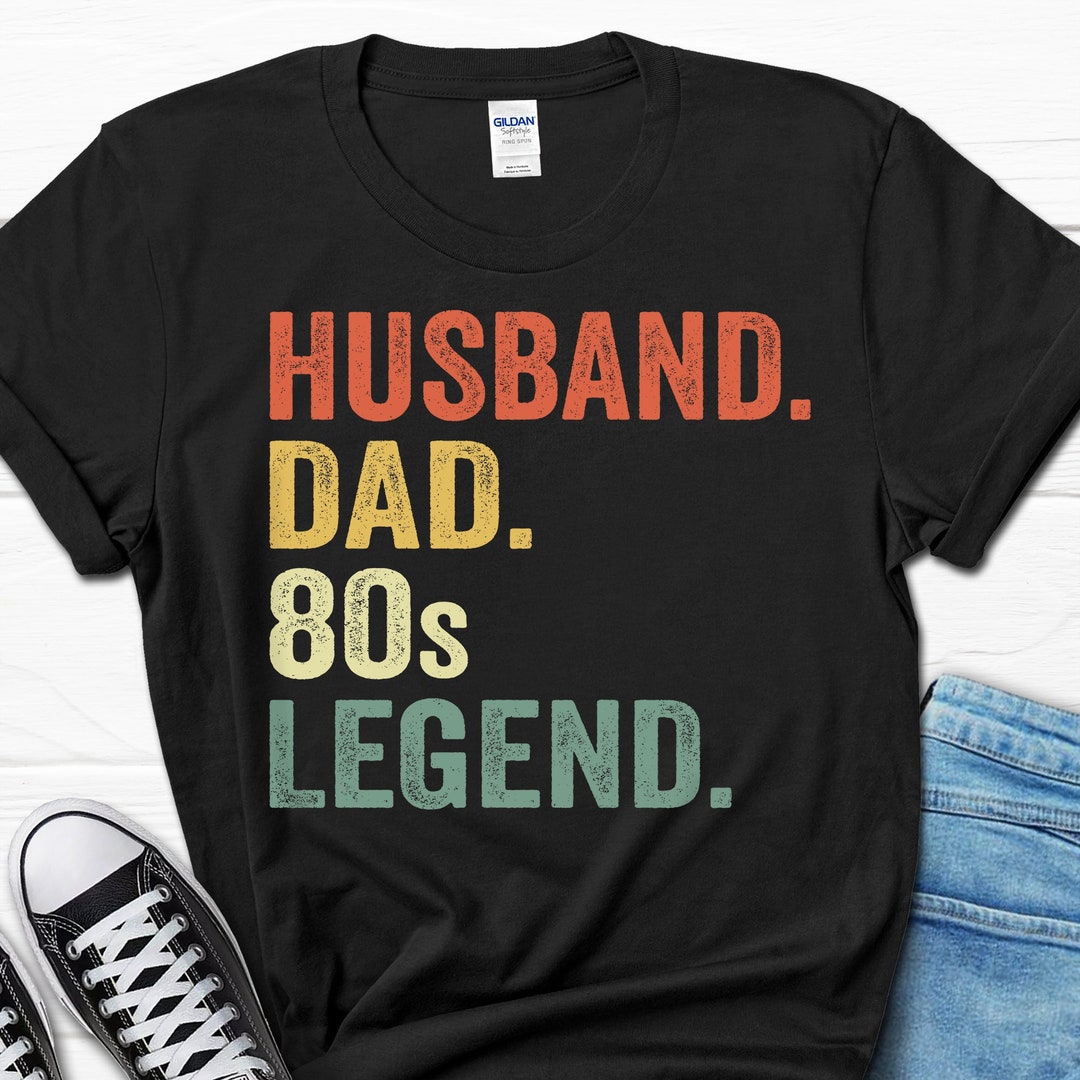Husband Dad 80s Legend Men's Shirt, 40th Birthday Gift for Men, Born in ...