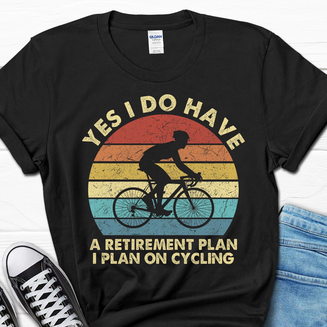 Cycling Grandpa Shirt, Bicycle Riding Tee for Men, Retired Papa Men's ...