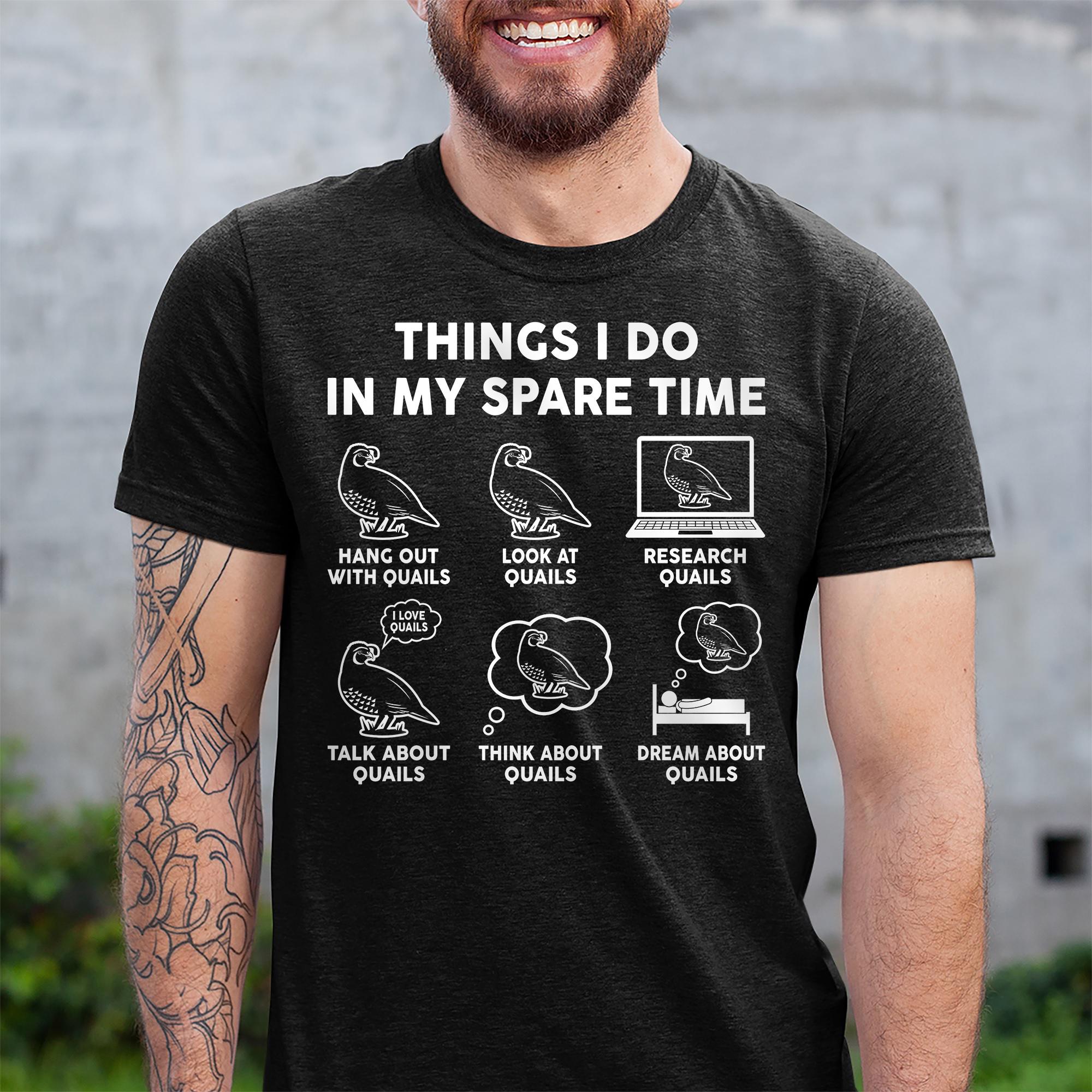 Quail Lover Shirt for Him, Quail Lover Men's T-shirt, Animal Lover Gift ...