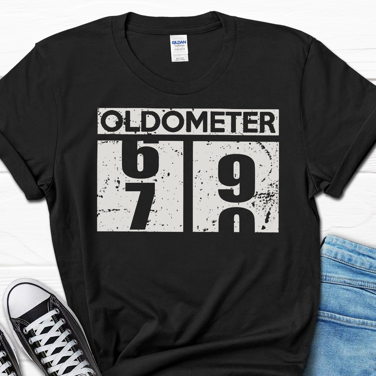 70th Birthday Gift T-shirt for Men Dad Husband Oldometer 70 - Etsy